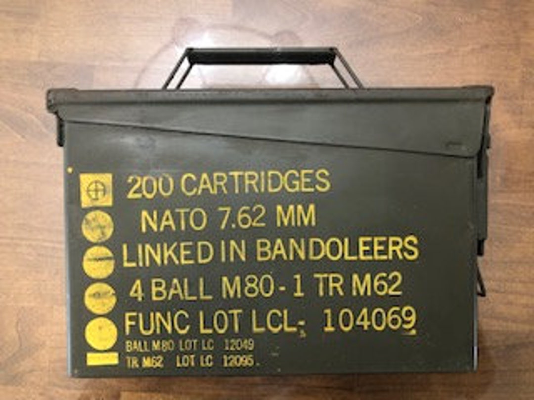 Military Issue Ammunition Box EMCO. NATO 200 Cartridge - Etsy