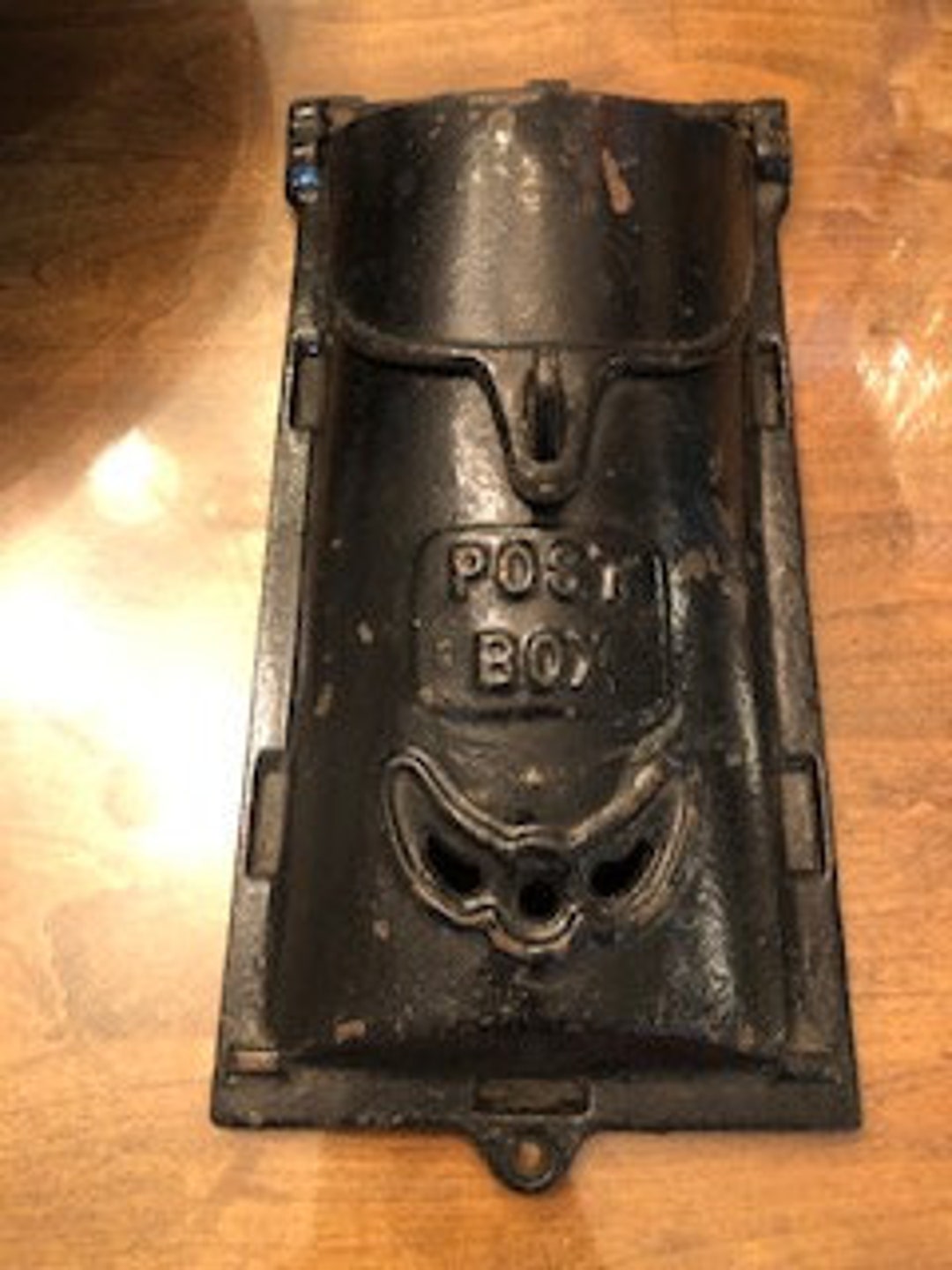 Mail Box : Antique Cast Iron Post Box. - Nice Condition. Antique. 12 ...