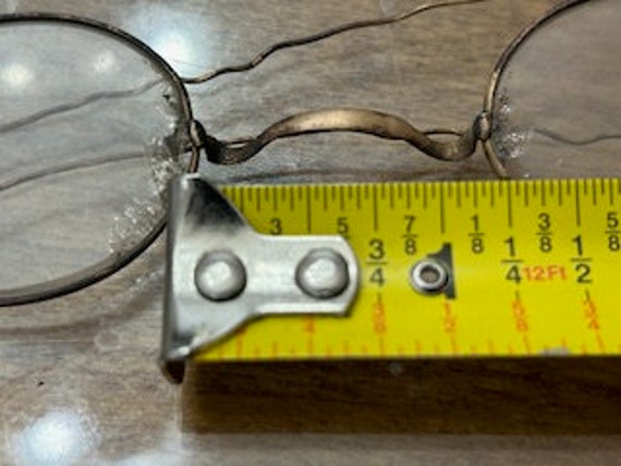 Eye Glasses Antique Eyeglasses With Leather Covered Gem