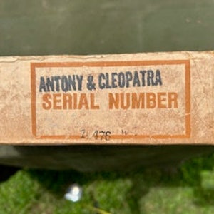 Bradford Exchange: 1979 Antony and Cleopatra - Incolay Embossed ...
