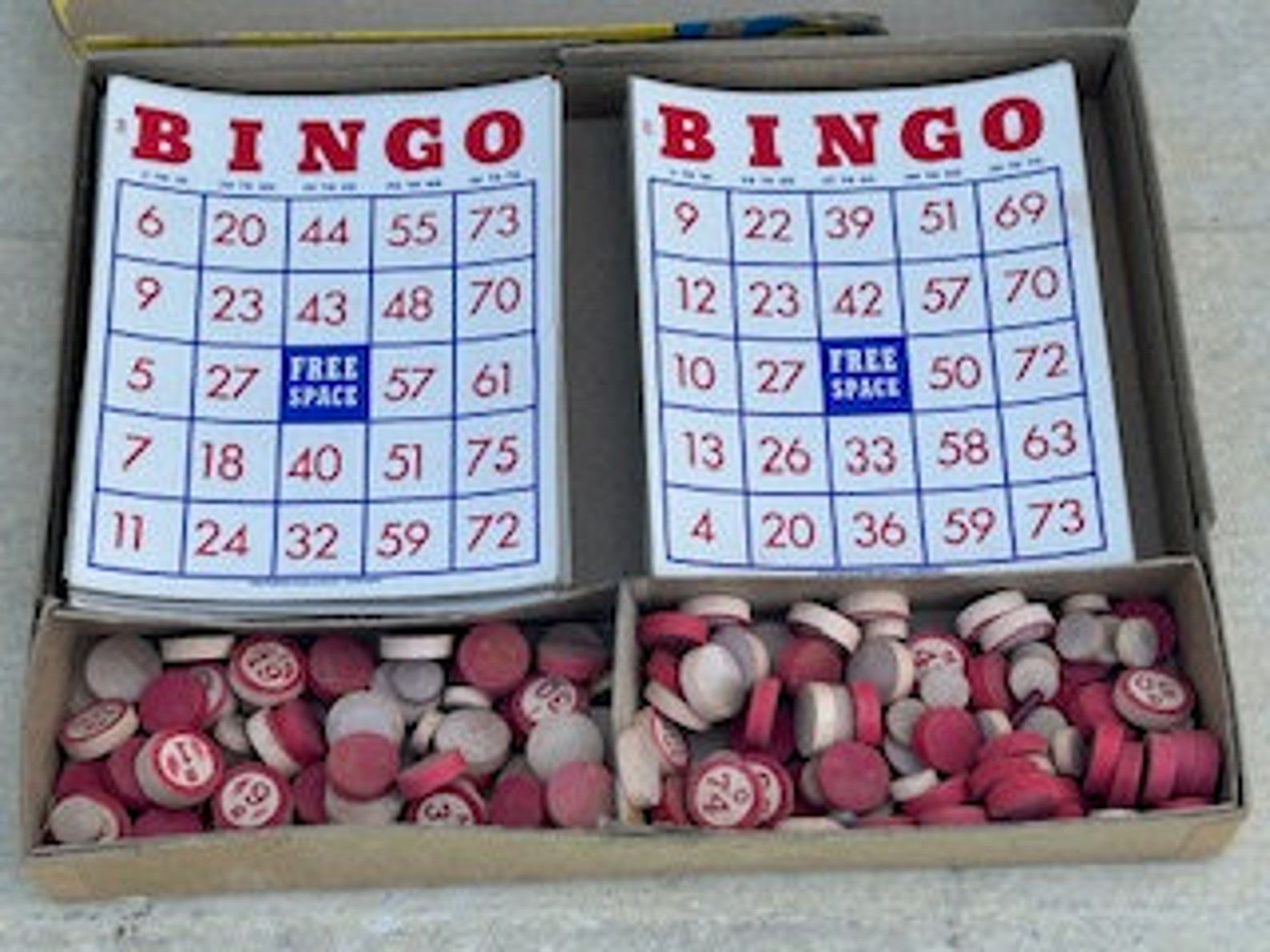 Bingo Game : 1930's Milton Bradley Bingo - A Complete Card Set With ...