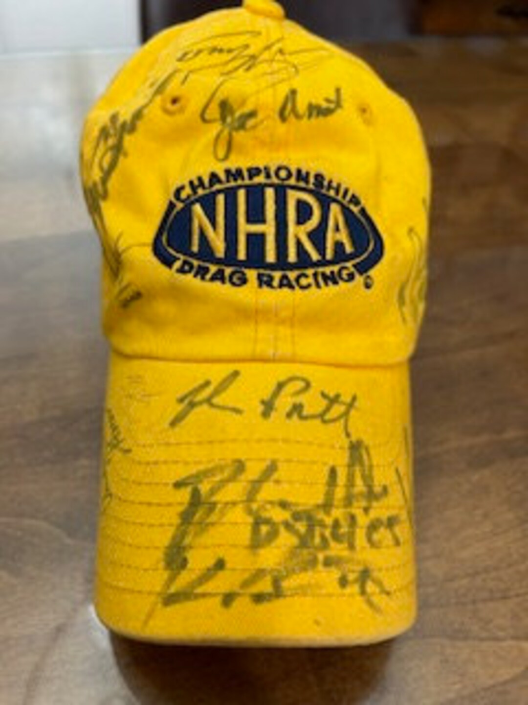 NHRA - National Hot Rod Association - Autographed Ball Cap ...