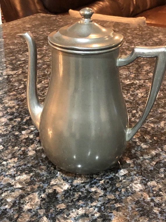 Pewter Tea Pot Antique : Old English Genuine Pewter Tea Pot | Etsy