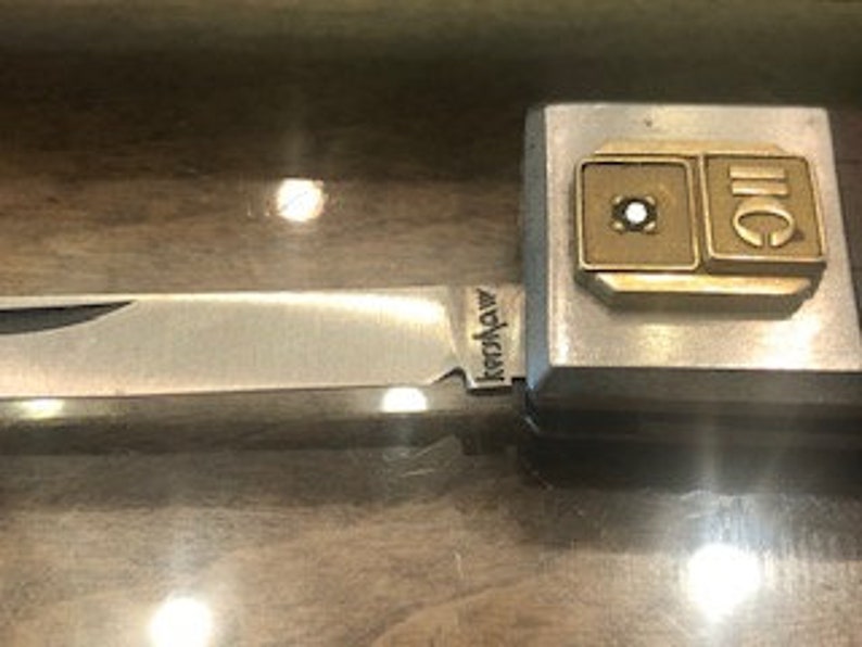 Kershaw Pocket Knife Key Chain . IIC Steel and Wood 2 Blade - Etsy