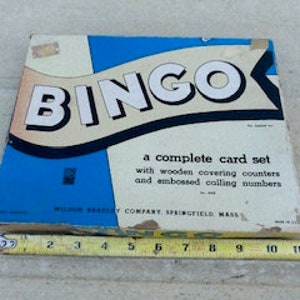 Bingo Game : 1930's Milton Bradley Bingo - A Complete Card Set With ...
