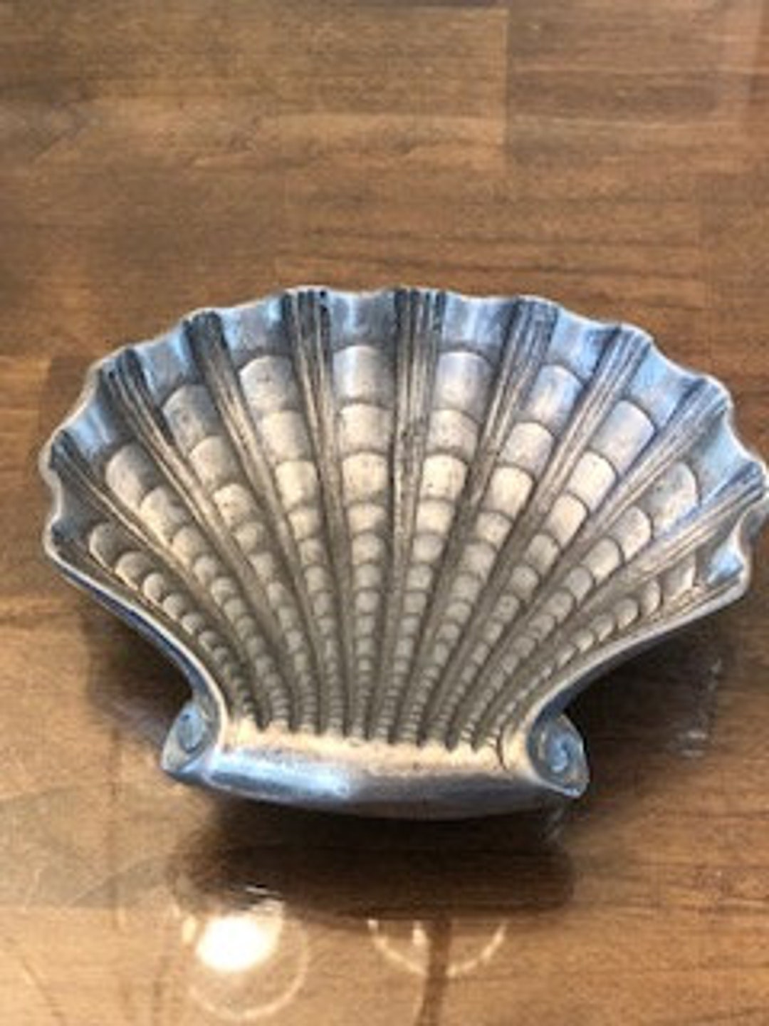 Soap Dish: Vintage Pewter Sea Shell Soap Dish Excellent - Etsy