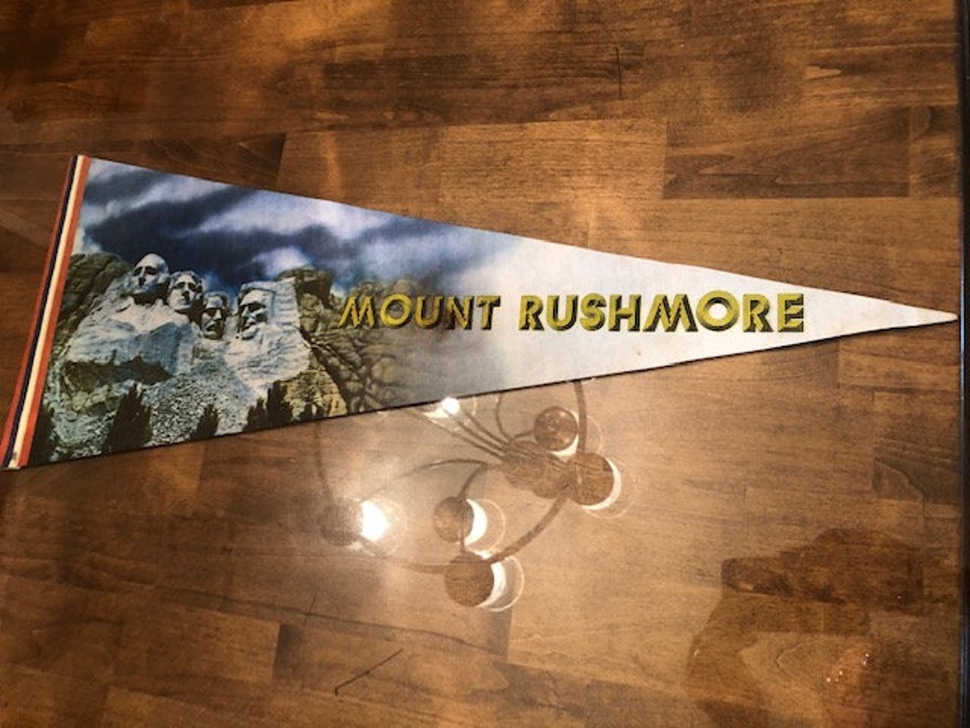 Antique Mount Rushmore Felt Pennant: Large 29''x12'' Collectible - Etsy
