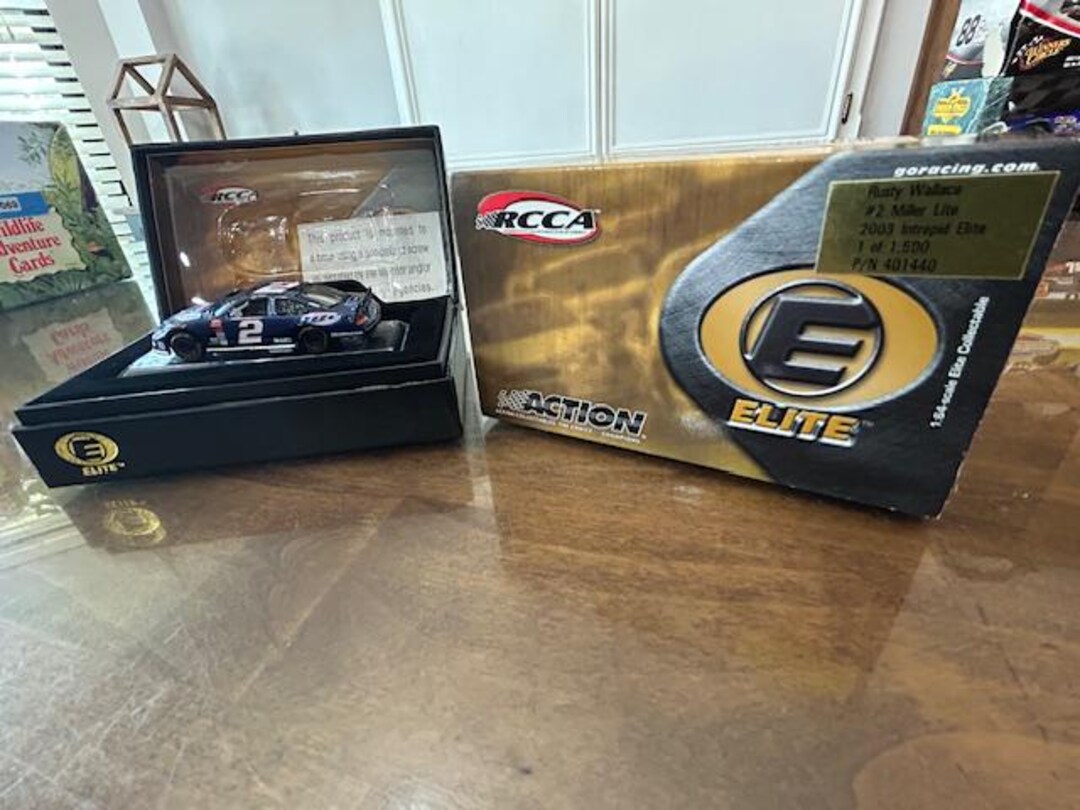Rusty Wallace #2 Miller Lite 2003 Dodge Intrepid Elite 1/64 Scale Race ...
