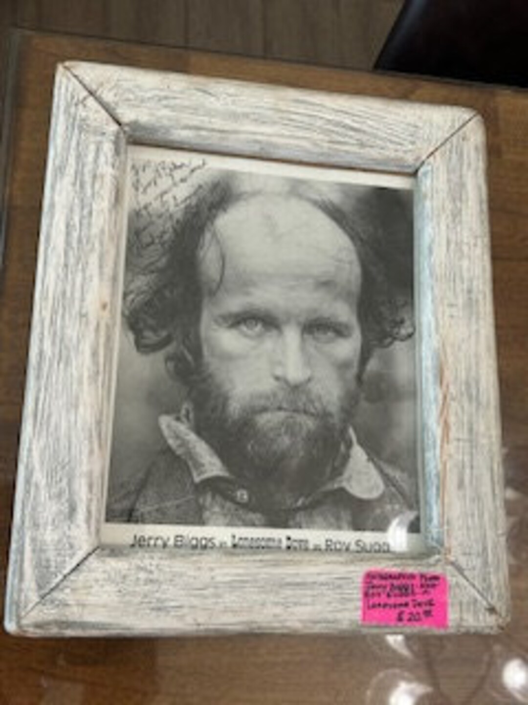 Picture and Frame. Autographed by Actor Jerry Biggs - Outlaw Roy Suggs ...
