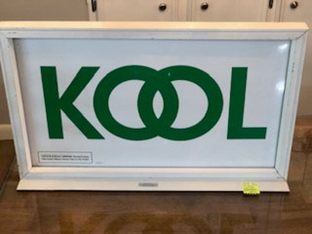 Sign - Kool Cigarettes Double Sided Metal Countertop Store Display Sign ...