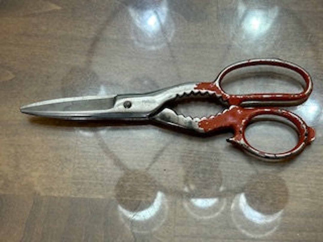 Scissors : Vintage Wiss All Steel Kitchen - Home Use Scissors. Made in ...