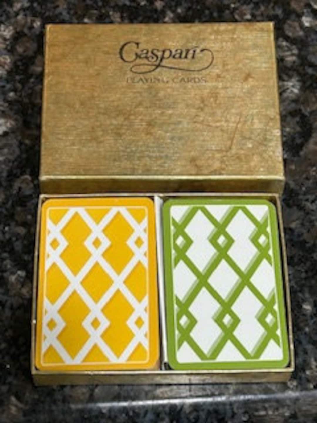 Vintage Caspari Playing Cards: Double Deck Set, Made in Belgium - Etsy