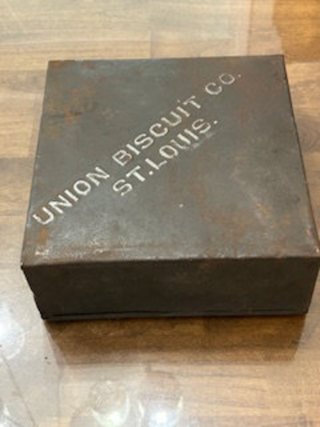 Antique : Union Biscuit Co. Metal Biscuit Box Pat'd 1921 - Etsy