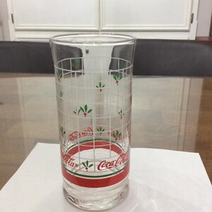 Coca Cola Window Pane Design Christmas Glass- Regular Size Drinking ...