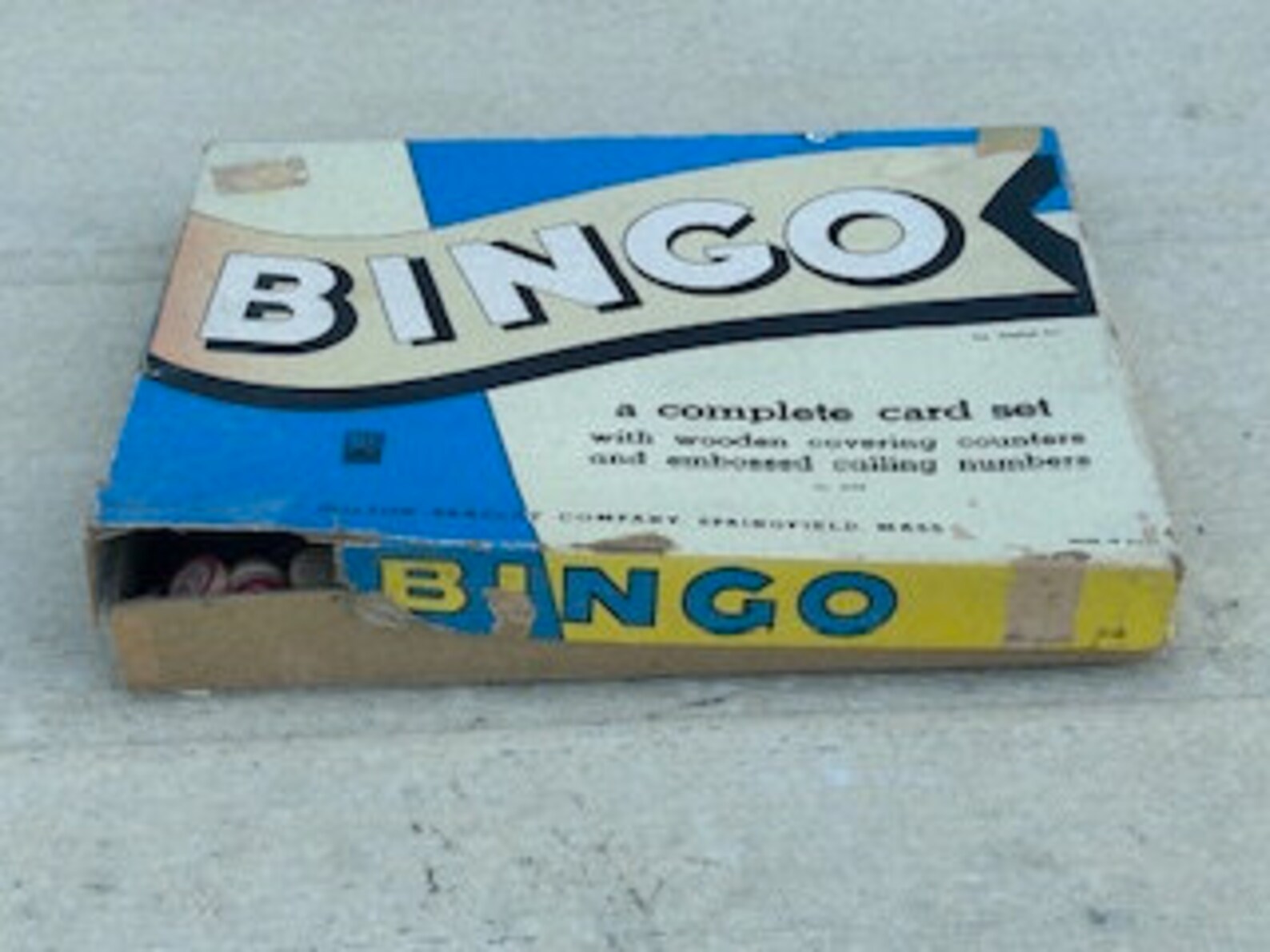 Bingo Game : 1930's Milton Bradley Bingo - A Complete Card Set With ...