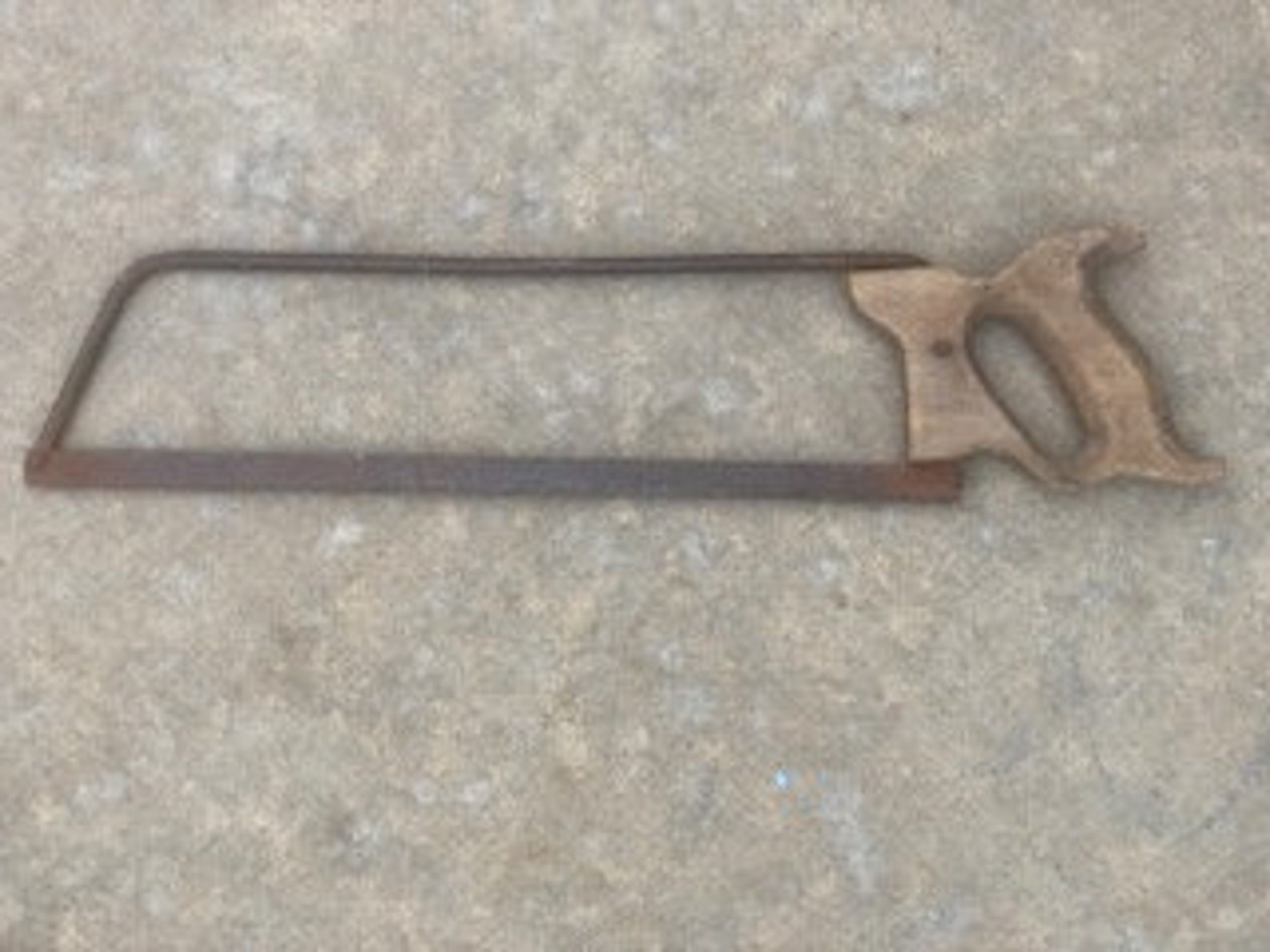Antique : Wood Handle Hack Saw All Original . 20''overall Length 16 ...