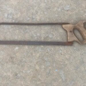 Antique : Wood Handle Hack Saw - All Original . 20''overall Length- 16 ...