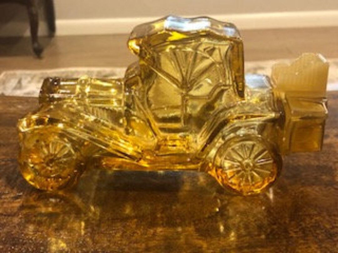 Avon Amber Tinted Ragtop Classic With Luggage Compartment With Jump Set Lid. - Etsy