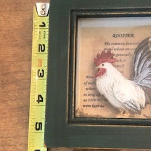 Rooster 3 Framed Shadowbox Style Wall Decor Hanging. 24'' Tall - Etsy