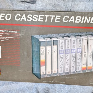 Set of 3 VHS Tape Storage Cabinet New Old Stock - Etsy