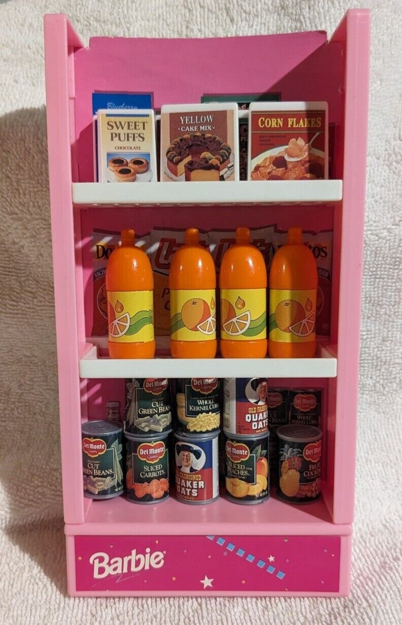Barbie Grocery Set 7296 Vintage 1991 Mattel Soda Pop Potato Chips ...