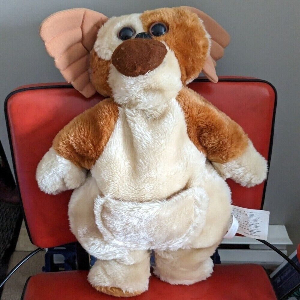Rare Gremlins Mogwai Gizmo Stuffed Toy With Zipper Pouch Warner Bros ...