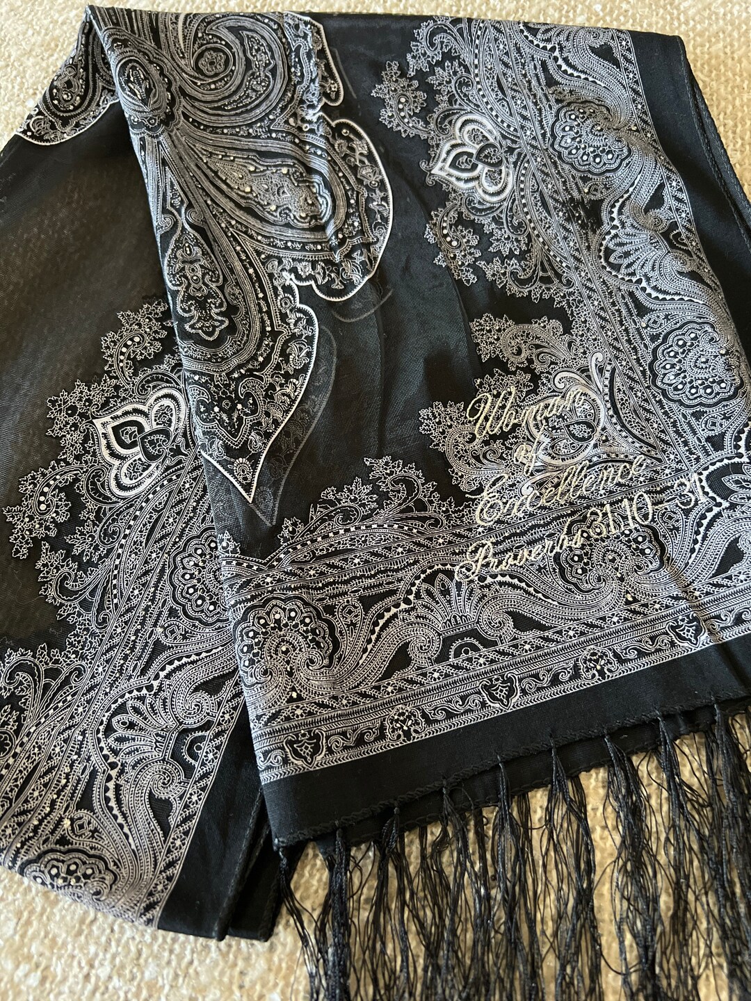 Woman of Excellence Scripture Shawl - Etsy