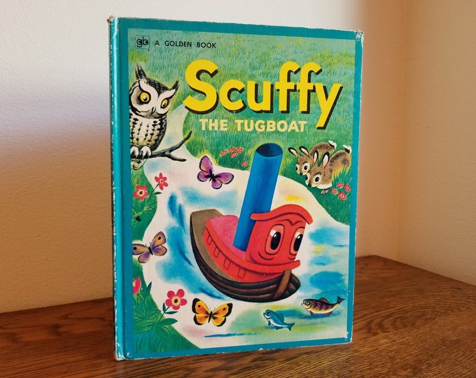 Scuffy the Tugboat and His Adventures Down the River, Vintage Little ...