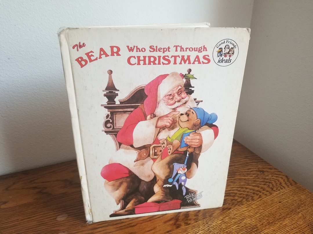 The Bear Who Slept Through Christmas: 1980s Illustrated Hardcover - Etsy