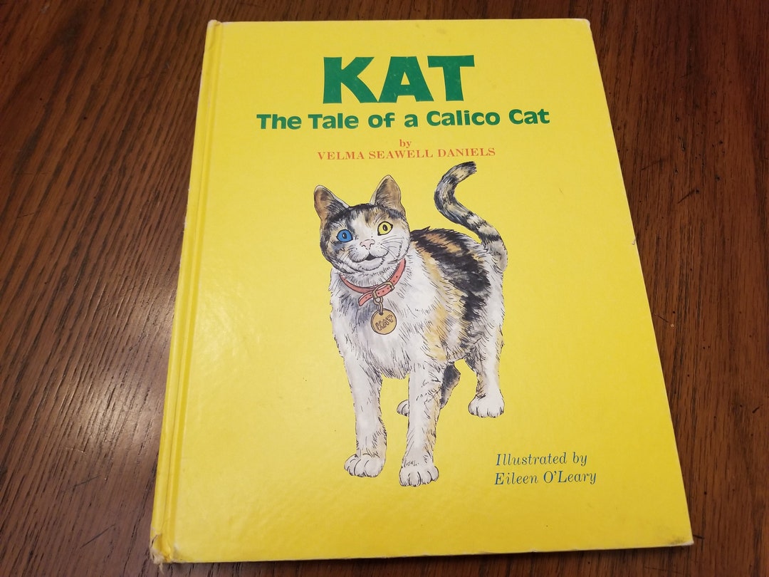 Vintage 1977 Kat Calico Cat Book Signed by Author & Illustrator - Etsy
