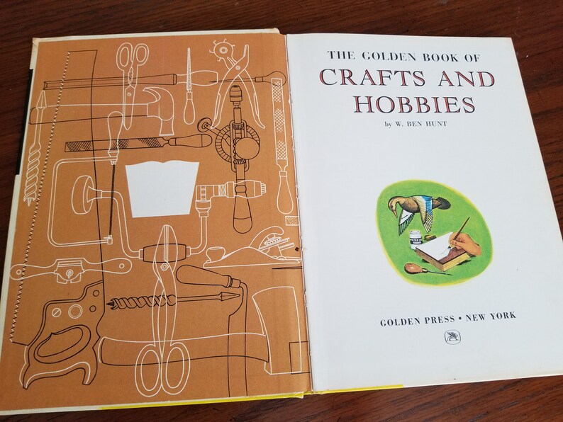 1970 the Golden Book of Crafts and Hobbies by W. Ben Hunt, 13th ...