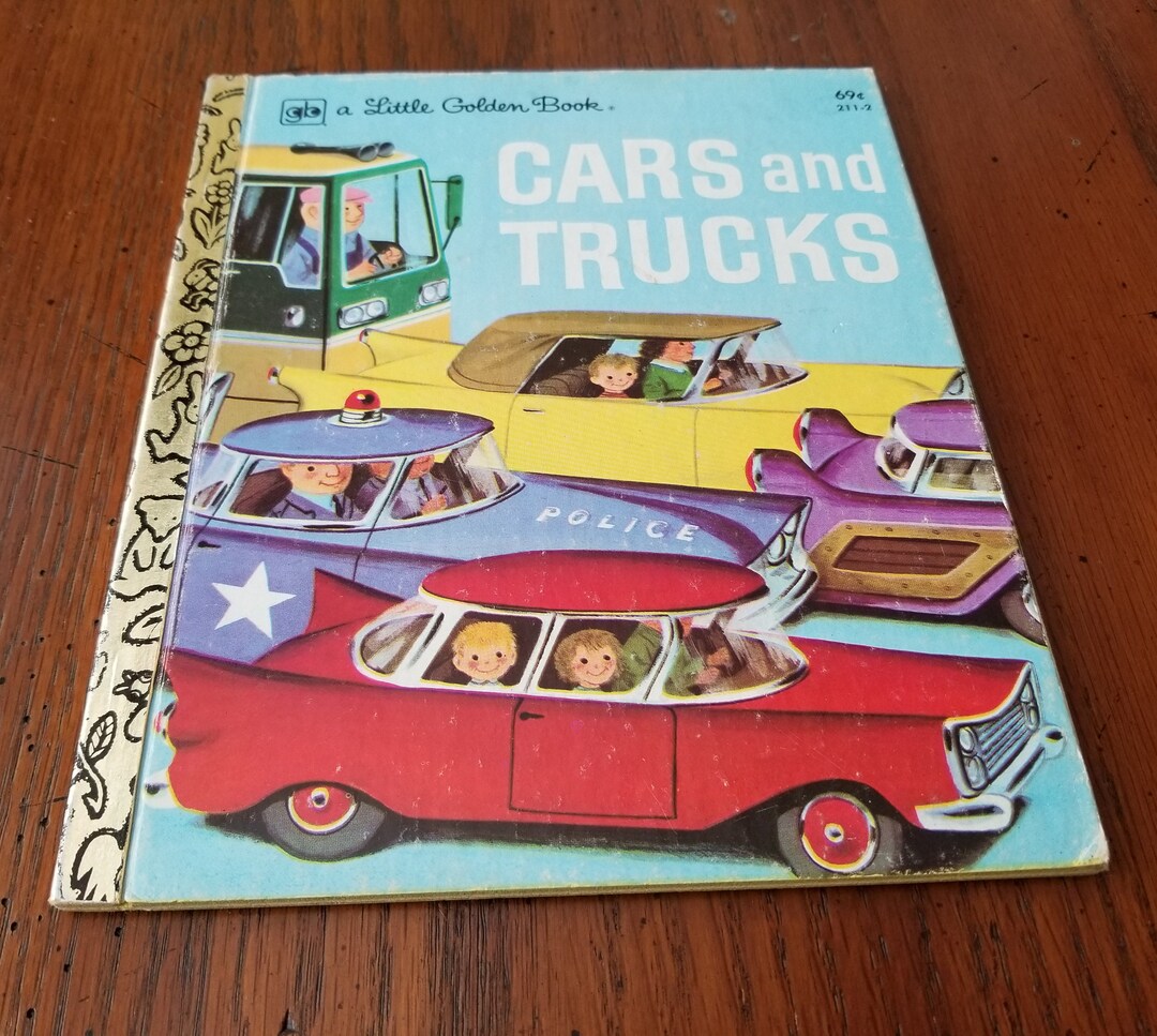 Cars and Trucks #211-2, Pictures by Richard Scarry, A Little Golden ...