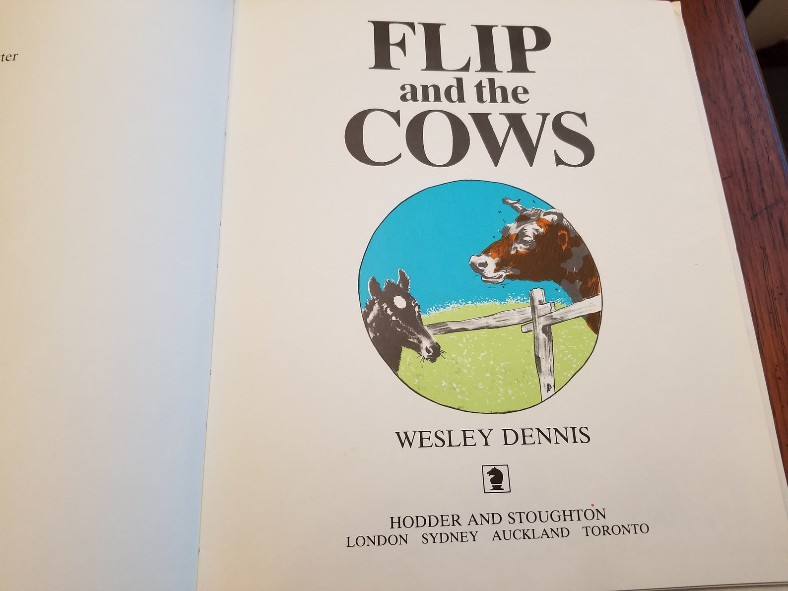 Scarce 1983 UK Edition Flip and the Cows by Wesley Dennis, Hardcover ...