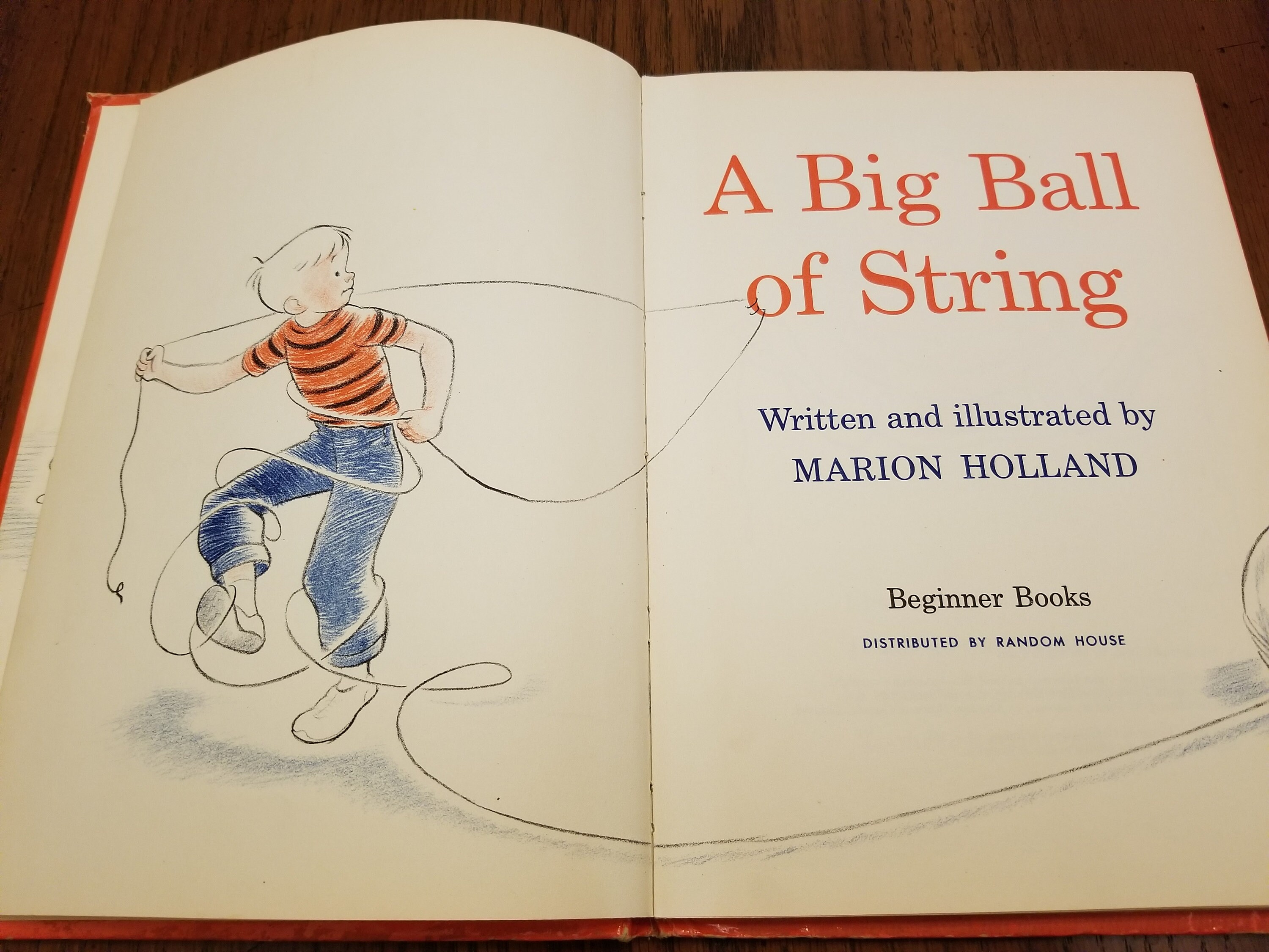 Early Edition 1958 A Big Ball of String Written and Illustrated by ...