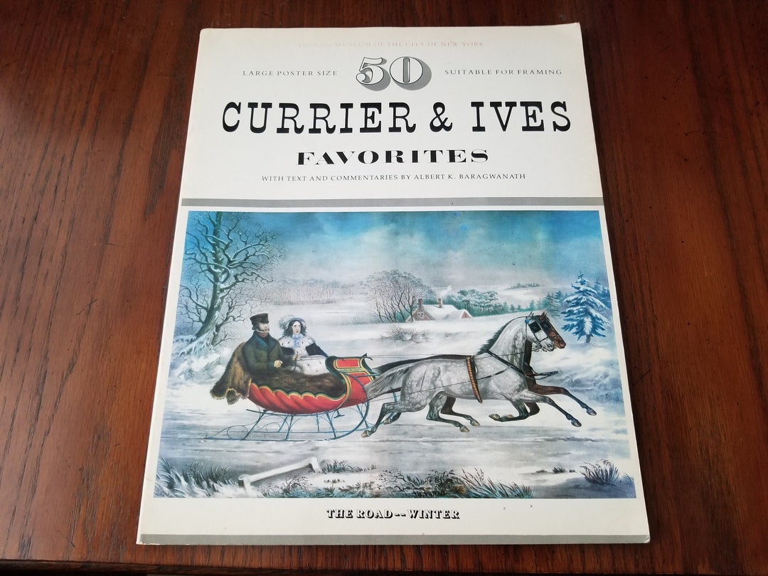 Currier & Ives Favorites, 50 Large Poster Size Suitable for Framing ...