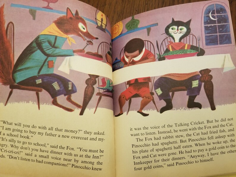 1954 Pinocchio Adapted for Children by Evelyn Andreas and Pictures by ...