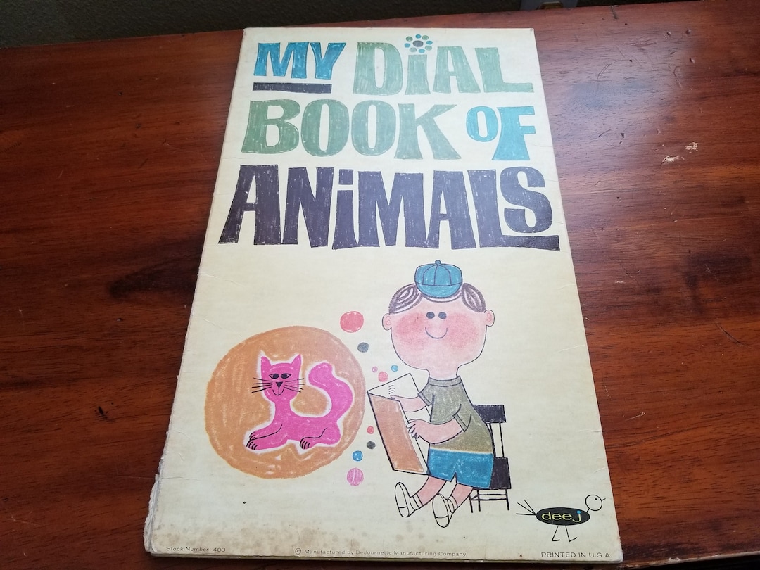 Rare My Dial Book of Animals: Vintage Dee J Board Book - Etsy