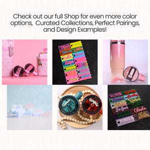 Topper Tag Personalized Stanley Tumbler Name Plate Tag Accessories for ...