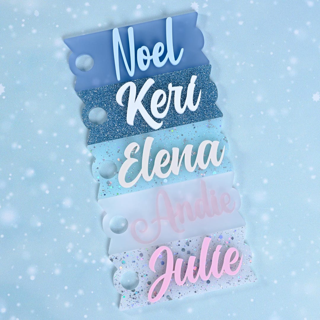 Winter Frosted Coquette Curated Collection - Topper Tag Personalized ...