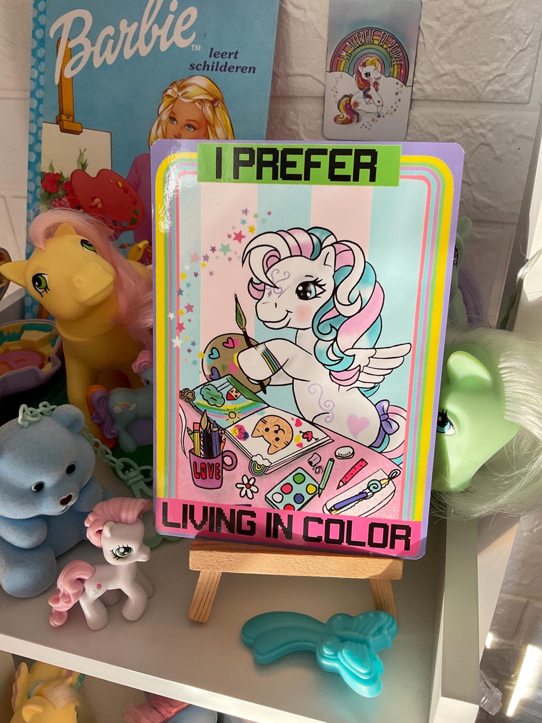 A6 Small I Prefer Living in Color Artwork Mlp G3 - Etsy