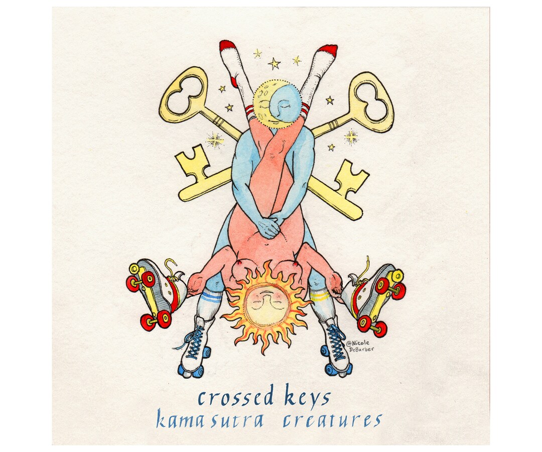 Crossed Keys Kama Sutra Print - Etsy