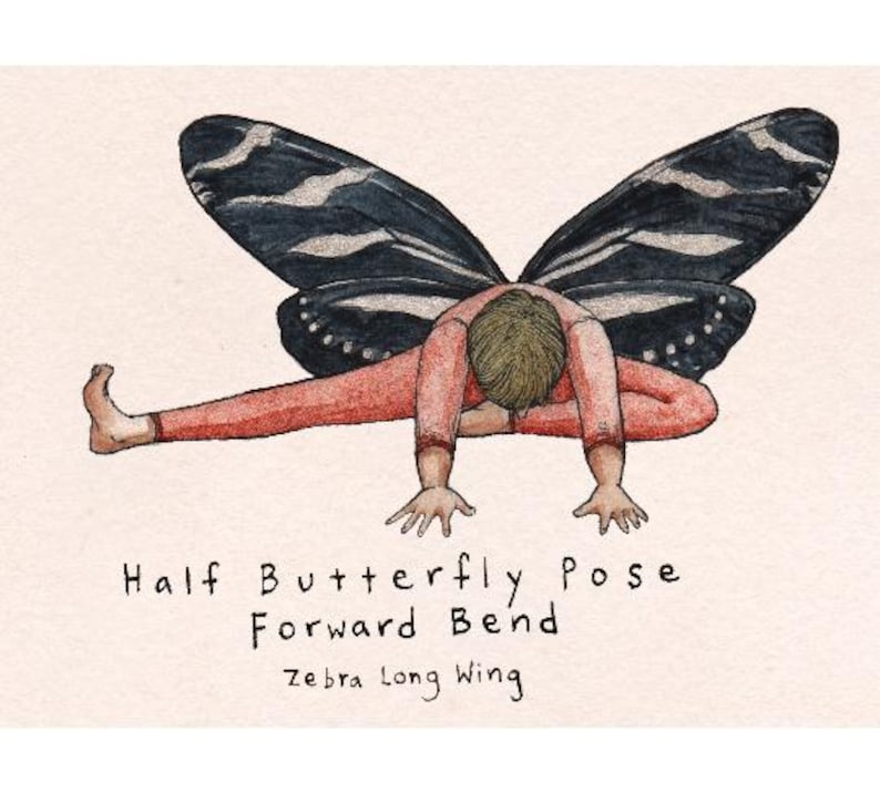 Butterfly Poses Yoga Poster - Etsy