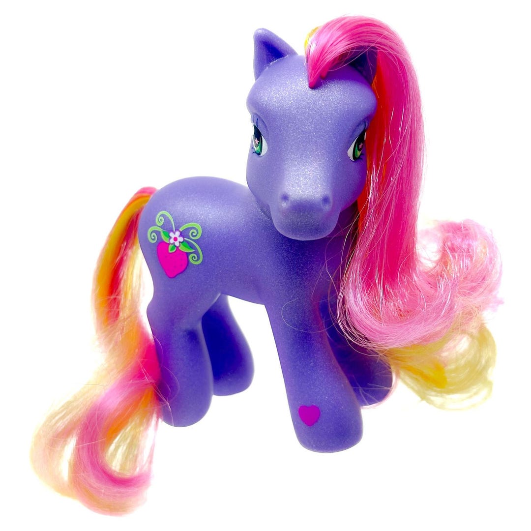 My Little Pony Bumbleberry G3 2002 MLP Vintage Strawberry Cutie Mark ...