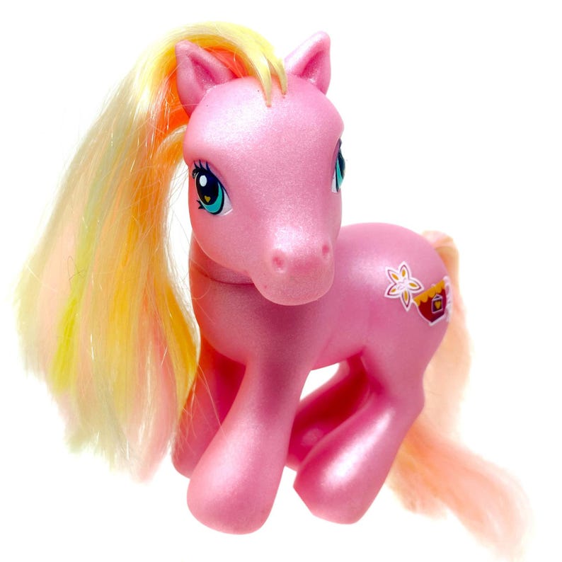 My Little Pony Tea Leaf G3 2002 MLP Vintage Pink Pretty Pony Fashion ...
