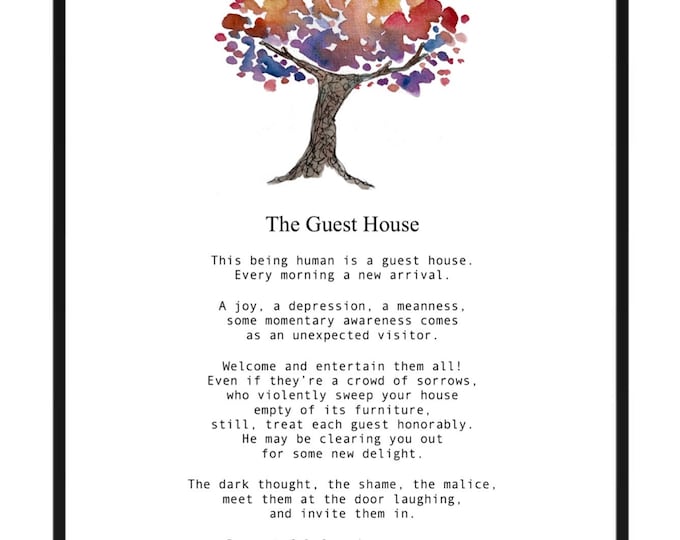 The Guest House // Wood Sign // Therapy Gift // Mindfulness Gift ...