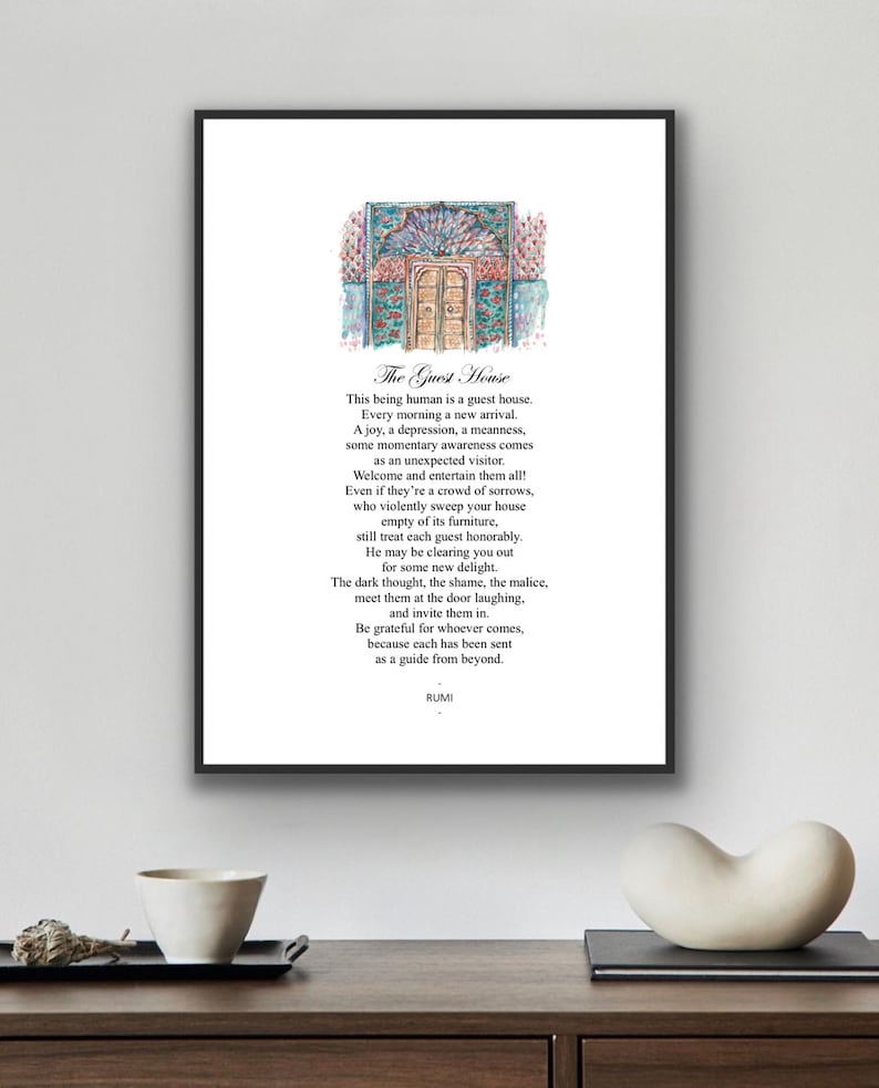 The Guest House by Rumi, Instant Download, Printable, Everyday ...
