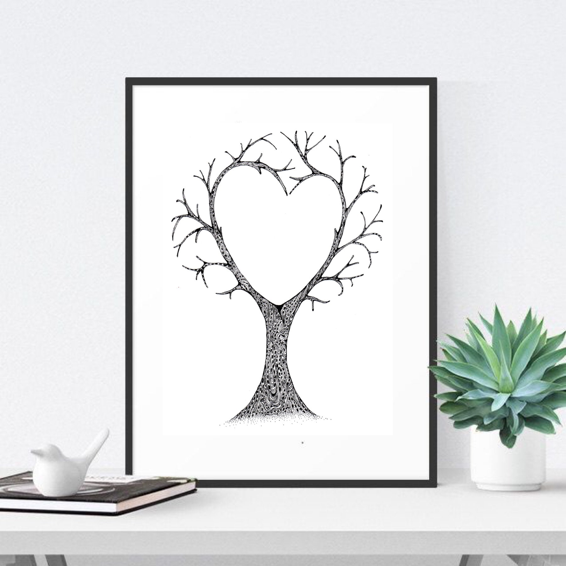 Fingerprint Tree Instant Download Printable Wedding - Etsy