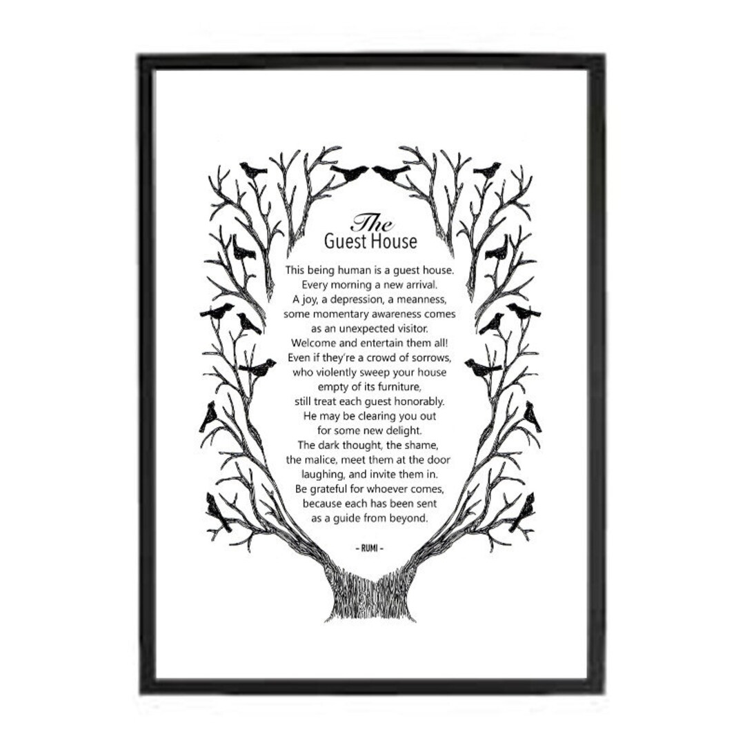 The Guest House by Rumi, Digital, Instant Download, Printable, Therapy ...