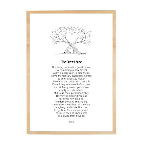 The Guest House by Rumi Instant Download Printable My - Etsy