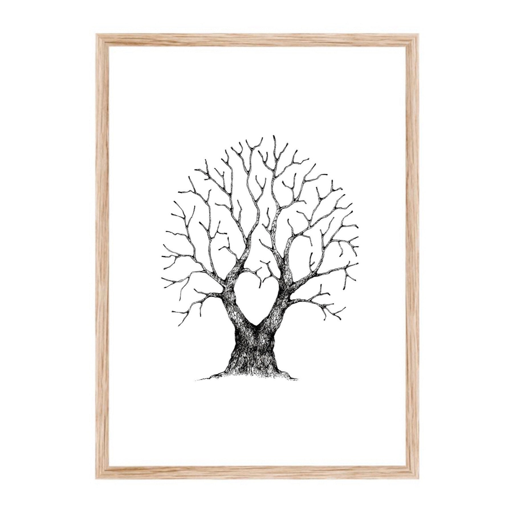 Fingerprint Tree, Digital, Instant Download, Wedding, Baptism ...